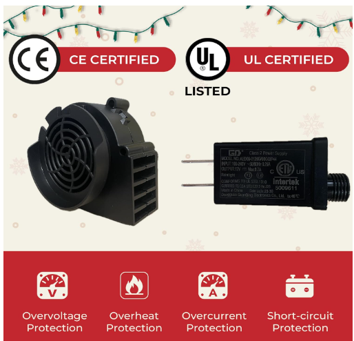 Inflatable Air Blower Fan Replacement Outdoor Holiday Yard Blow up ...
