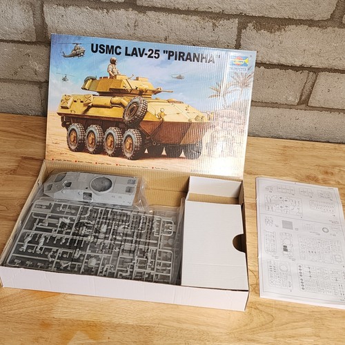 Trumpeter 00349 LAV-25 Piranha US Marine Corps 1/35 Scale Plastic Model ...