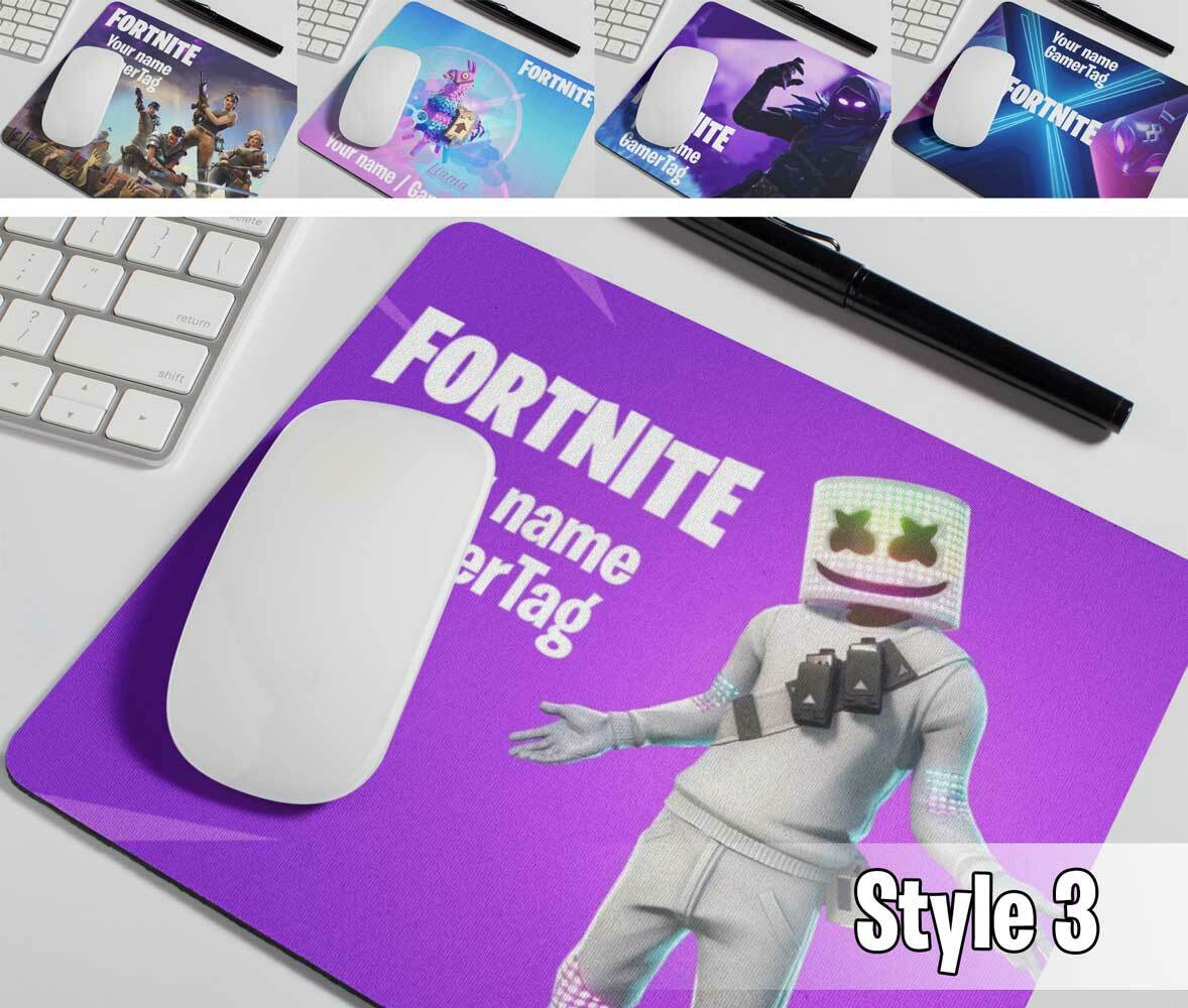 HD Fortnite Mouse Mat PERSONALISED add your Text, Name or GamerTag ...
