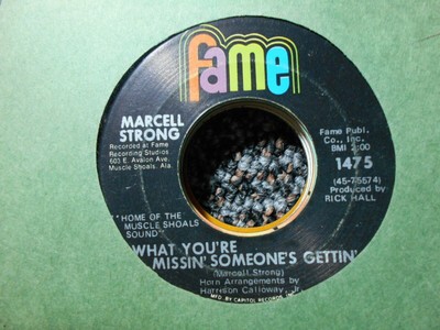 Marcell Strong vg+ 45 What You're Missin' Someone's Gettin' / Mumble in ...