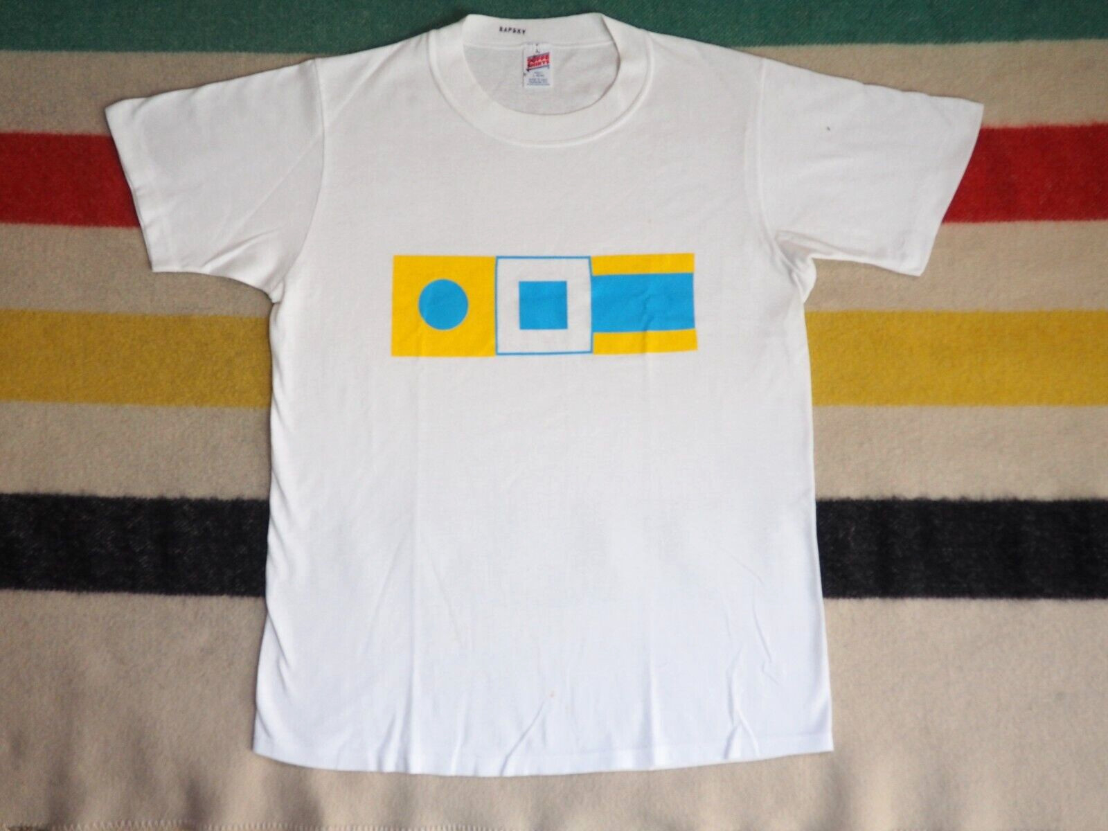 VTG 80s Soffe Sailing Nautical Boat Flag USA Single S… - Gem