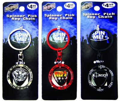 OZZY OSBOURNE KISS LYNYRD SKYNYRD Heavy Metal Music Bands SPINNER KEY ...