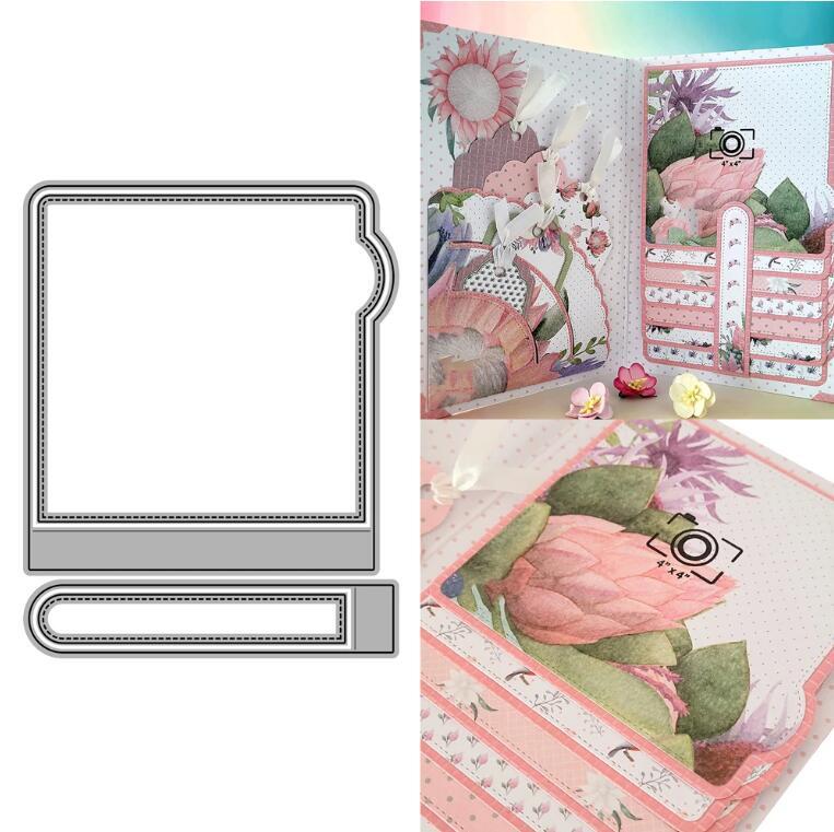 Metal Cutting Dies Waterfall Flap Set Scrapbooking Embossing Paper Card ...