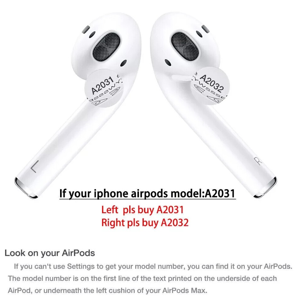 OEM Apple AirPods 2nd Generation AirPod Left Ear Only - A2031 'A Grade ...