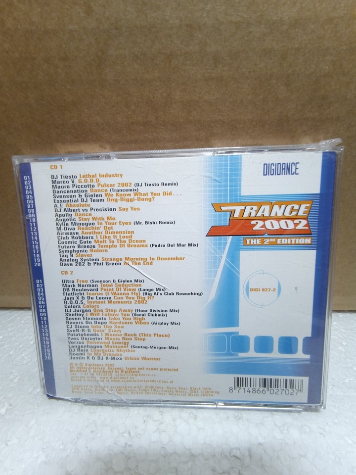 Trance 2002 - The 2nd Edition New Scratch Free CD, Delivered With New ...