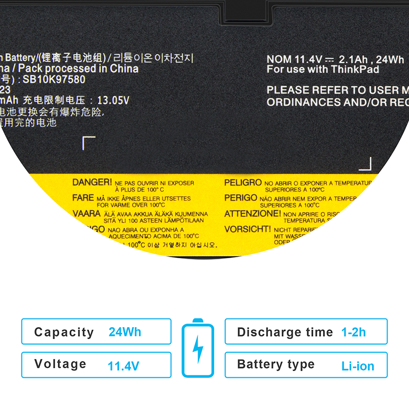 LOT 61 Battery For Lenovo Thinkpad T470 T480 T570 T580 01AV423 01AV452 ...