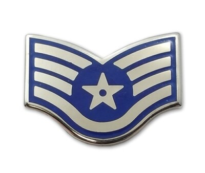 US Air Force E5 Staff Sergeant Brite Pin On (pair) | eBay