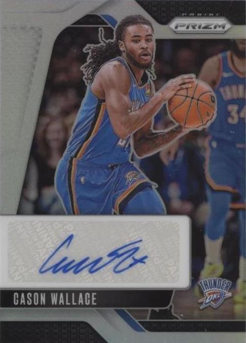 2024-25 Panini Prizm - Signatures Cason Wallace #SIG-CWT Silver Prizm ...