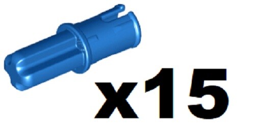 LEGO Blue Technic Axle Pin Part 43093 Element 4206482 Qty 25 - for sale ...