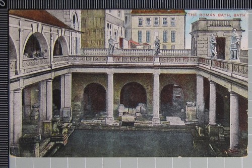 OLD POSTCARD 1906 BATH THE ROMAN BATH | eBay