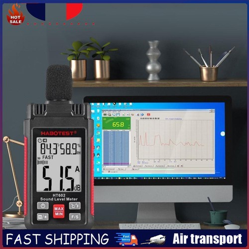 HT602 Portable Noise Tester 30-130dB Digital Decibel Meter for Home ...