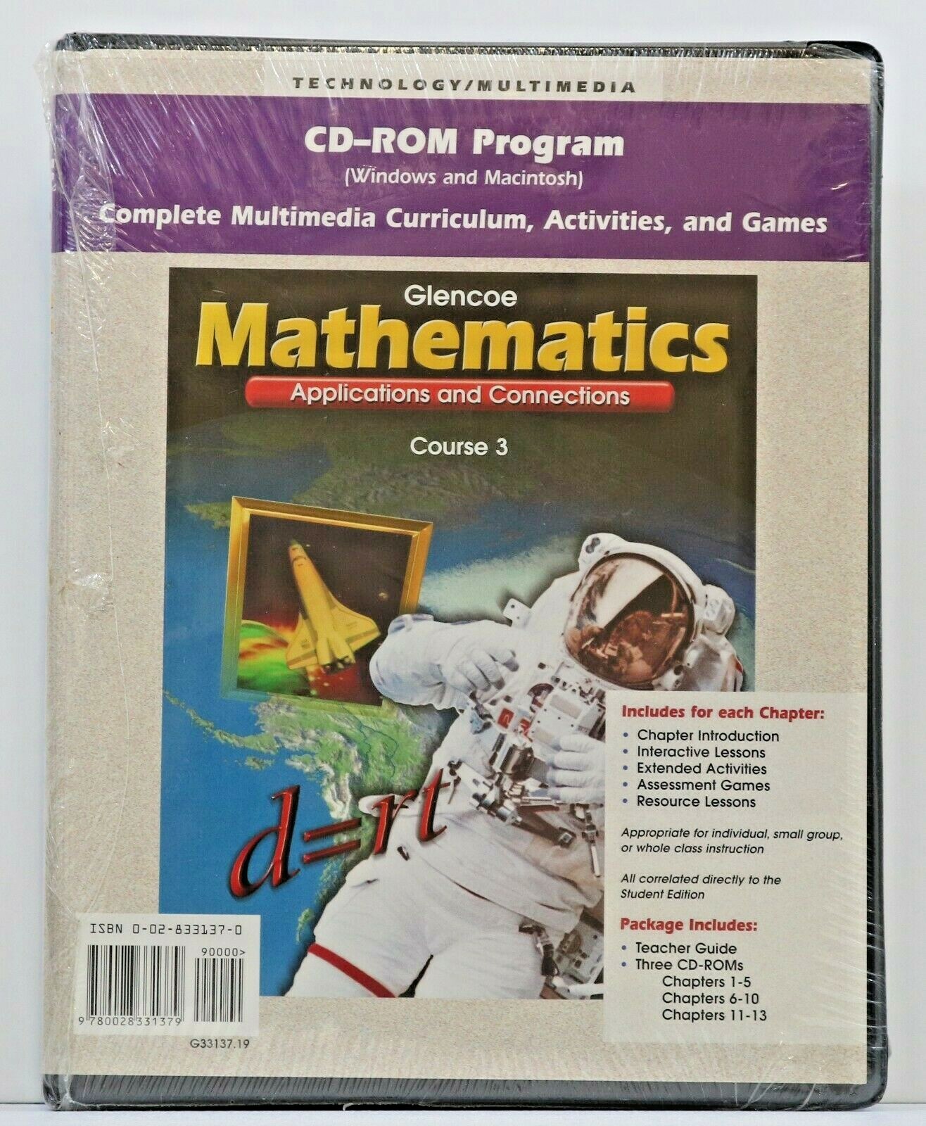 Glencoe Mathematics Applications & Connections Course 3 CD-ROM ...