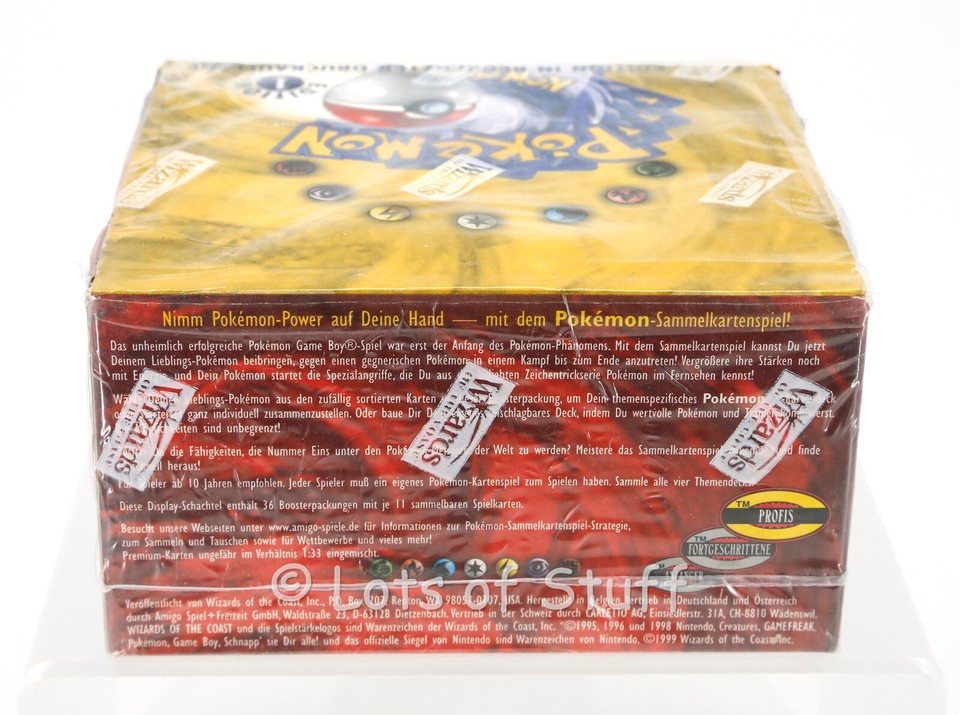 German Pokemon Base Set 1st Edition Booster Pack Venusaur 20.45gm -255 ...