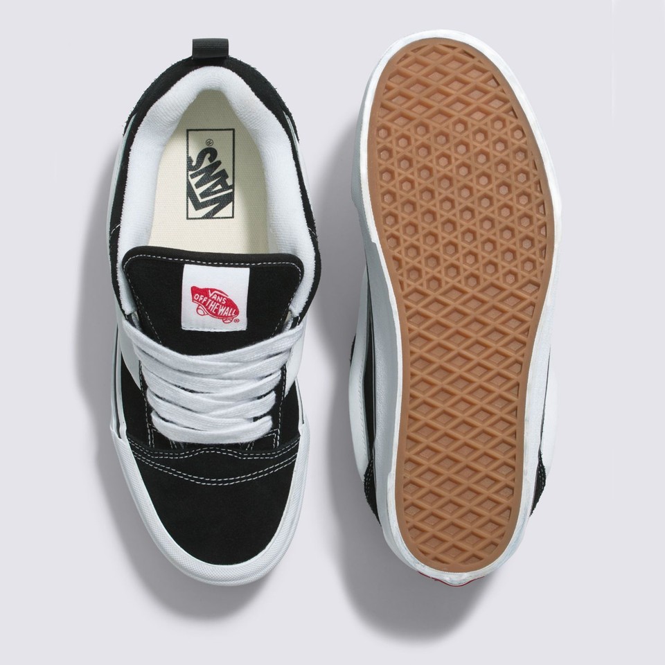 Vans Knu Stack Platform Shoes Black / White | eBay UK