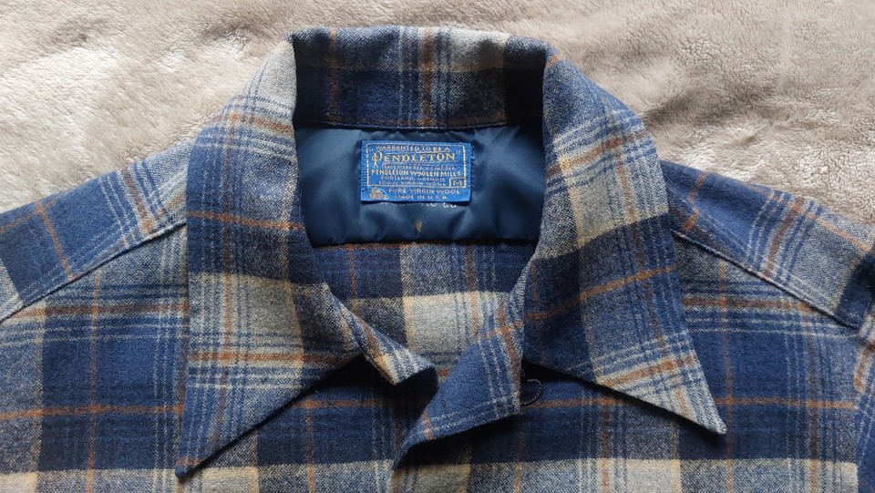 Vintage 70s 80s Pendleton Men's Wool Plaid Flannel Shirt | M | eBay