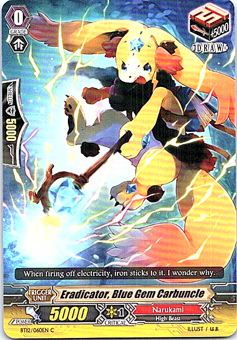Cardfight!! Vanguard TCG Eradicator, Blue Gem Carbuncle Binding Force ...