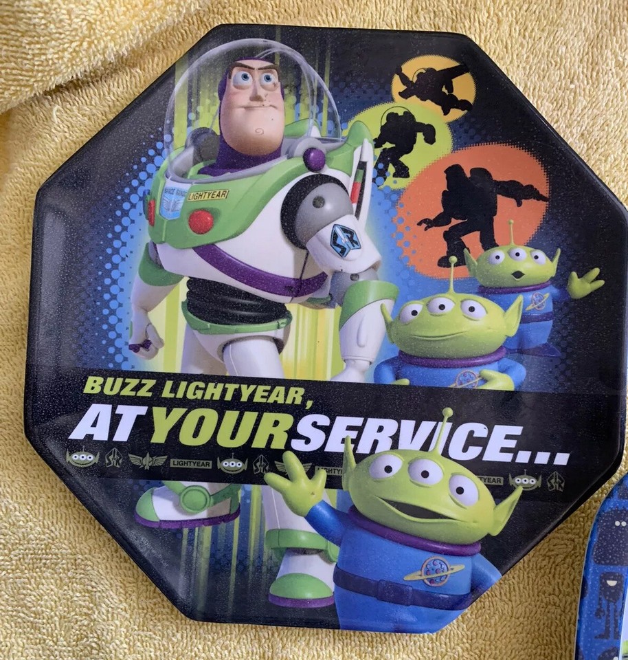 Disney Monsters Inc Sully & Toy Story Buzz Melamine Kids Plates Divided ...