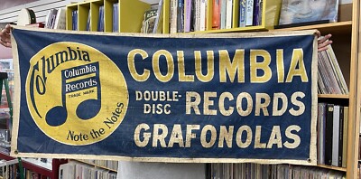 Extremely Rare 1900s Painted ORIGINAL Columbia Records Store ...