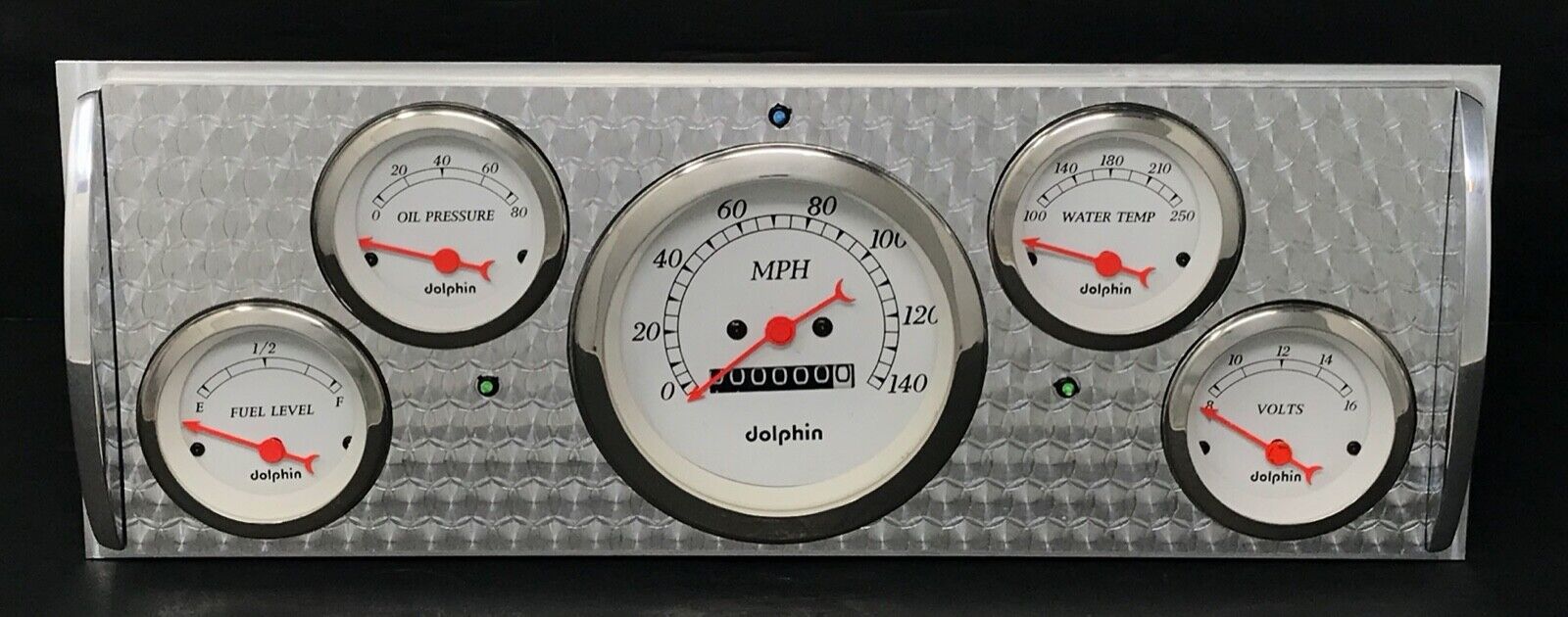 1941 1942 1943 1944 1945 1946 Chevy Truck 5 Gauge Dash Engine Turned ...