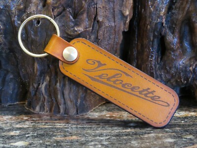 VELOCETTE motorcycle key chain Genuine leather key ring 2136 | eBay
