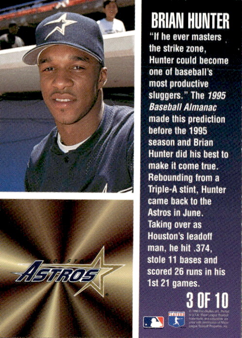 1996 Fleer Brian Hunter Tomorrow's Legends 3 | eBay