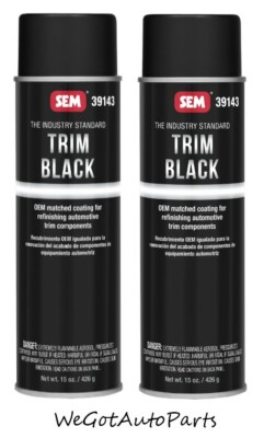SEM Products 39143 Trim Black Aerosol Spray Can 15 oz. Auto Body Paint ...