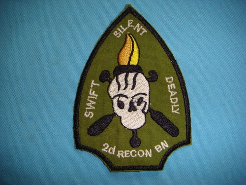 VIETNAM WAR PATCH, USMC 2nd RECON BATTALION - 3rd MARINE SWIFT- SILENT ...