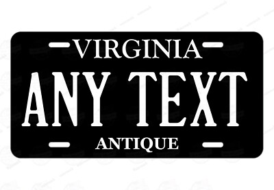 Virginia State Antique Personalized License Plate Auto Car Bike ATV ...