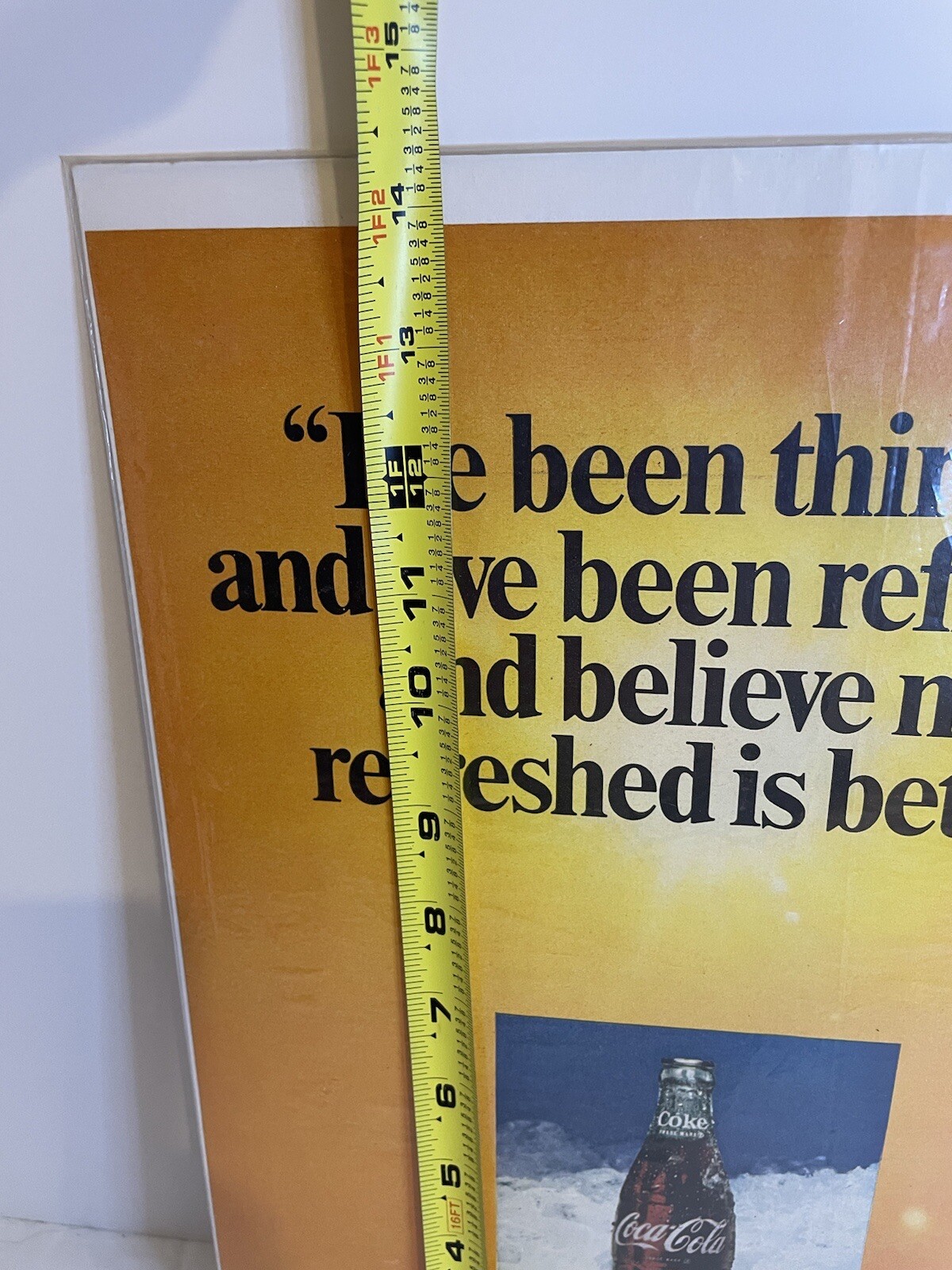 Vintage 1969 Coca Cola Coke Advertising Poster 14” 10.5” | eBay