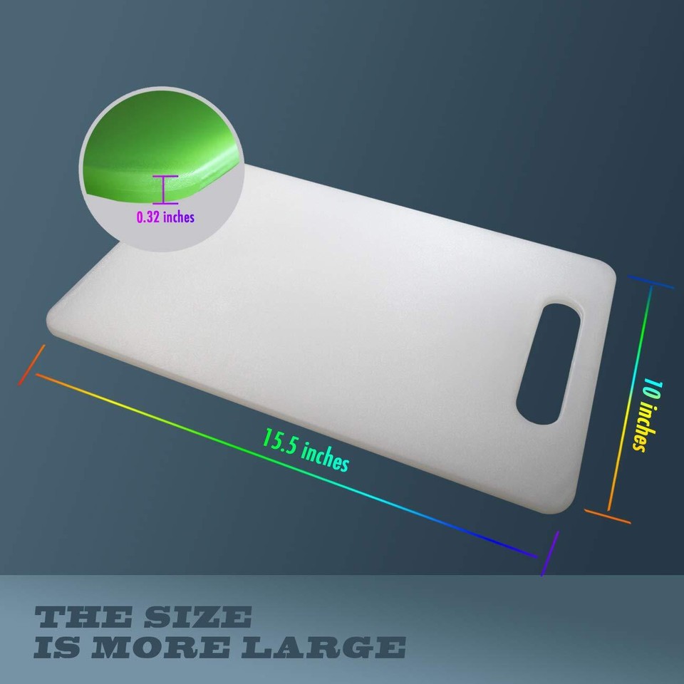 Plastic Utility Cutting Board With Handles Food Safe Pp Material Bpa ...