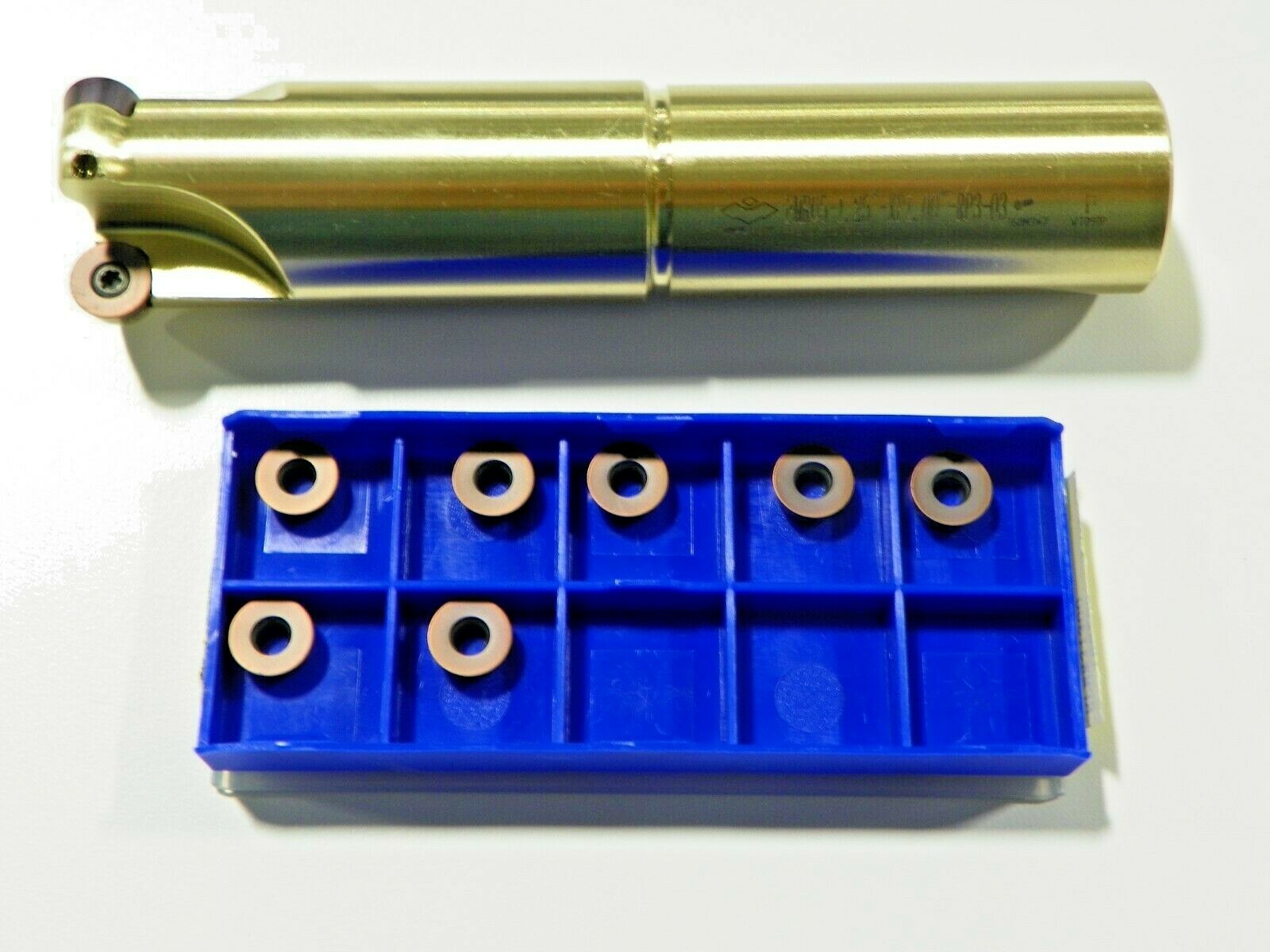 ZCC, 1.25" INDEXABLE ENDMILL KIT W/ RPMW CARBIDE INSERTS #KIT2-FMR05-03 ...