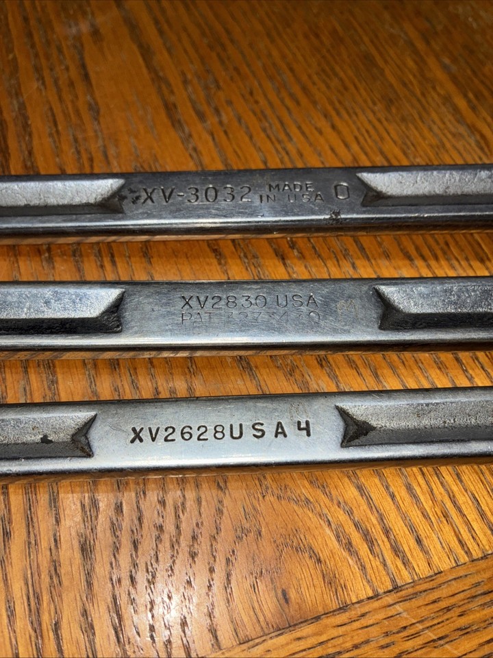 HUGE! LOT OF 10 SNAP-ON OFFSET DOUBLE BOX END WRENCH SET SAE XV 7/16 ...
