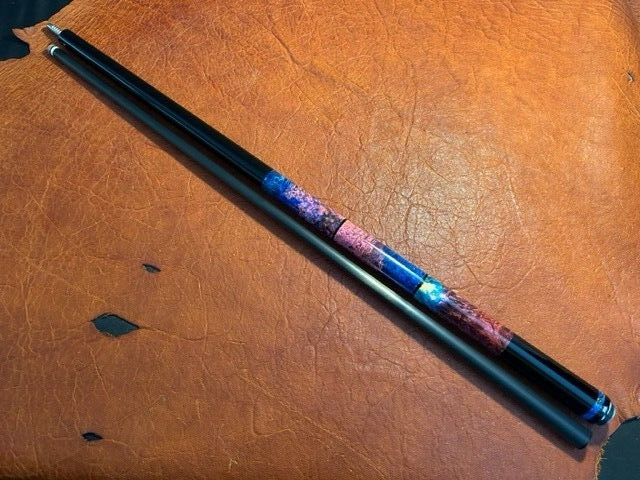 TNT Custom Pool Cue 1 of 1 With Carbon Fiber Shaft. Blue & Pink ...