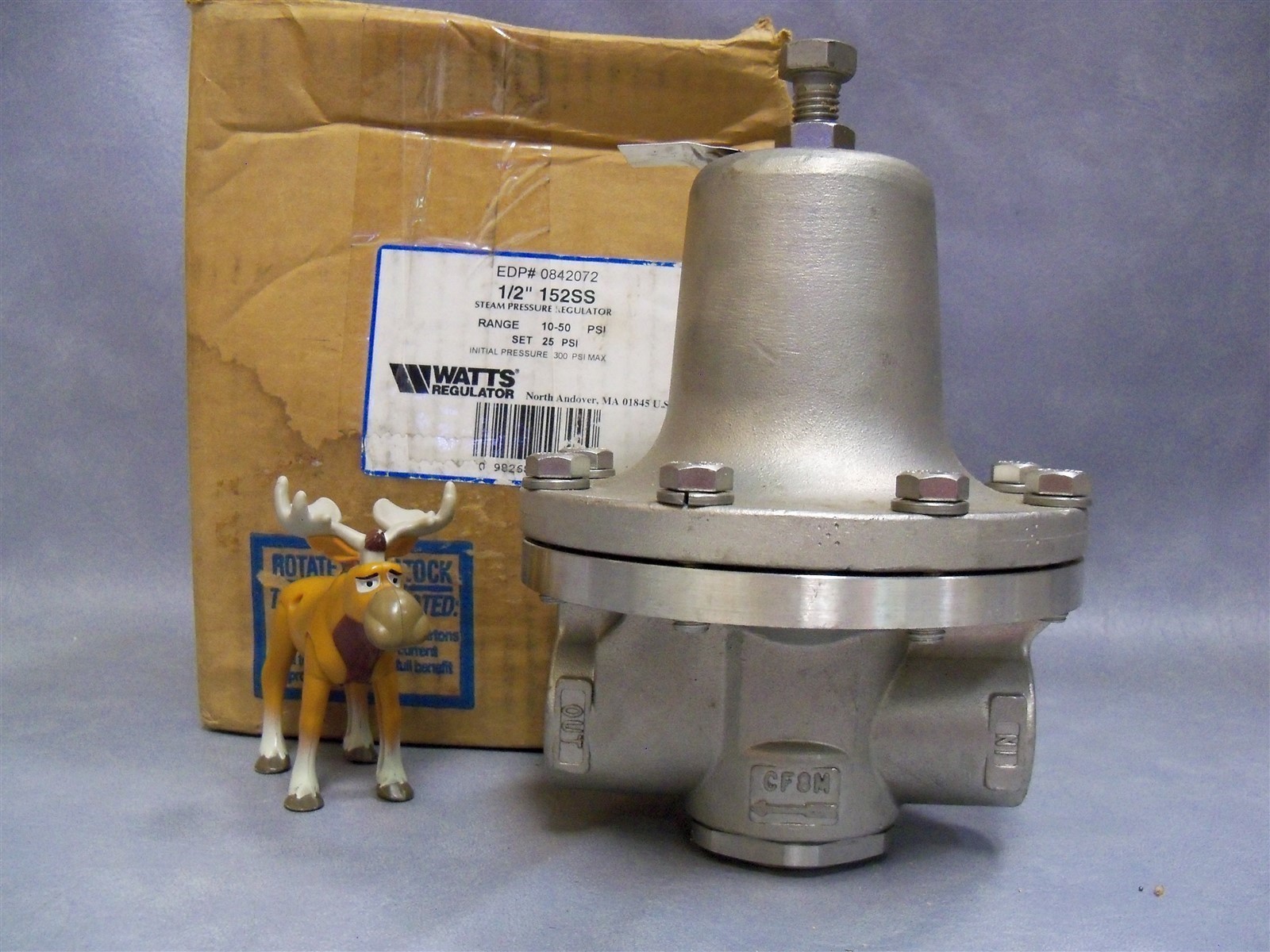 152SS1050 Watts Regulator 152SS 1/2" Steam Pressure CF8M Regulator 10 ...