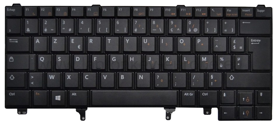 FRANÇAIS CLAVIER Keyboard DELL LATITUDE E5320 E5420 E5430 .E6220 E6320 ...