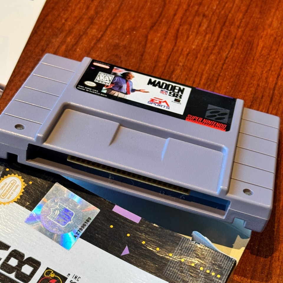 Madden NFL 98- Super Nintendo SNES Complete 785138330167| eBay