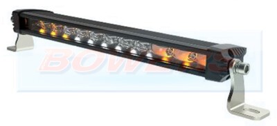 361mm 14" LED LIGHT BAR SPOT LIGHT FLOOD BEAM PATTERN WITH AMBER STROBE ...