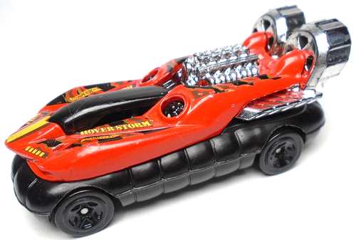 2015 HOT WHEELS HOVER STORM RED 1:64 DIECAST 2 3/4" HOVERCRAFT BOAT CAR ...