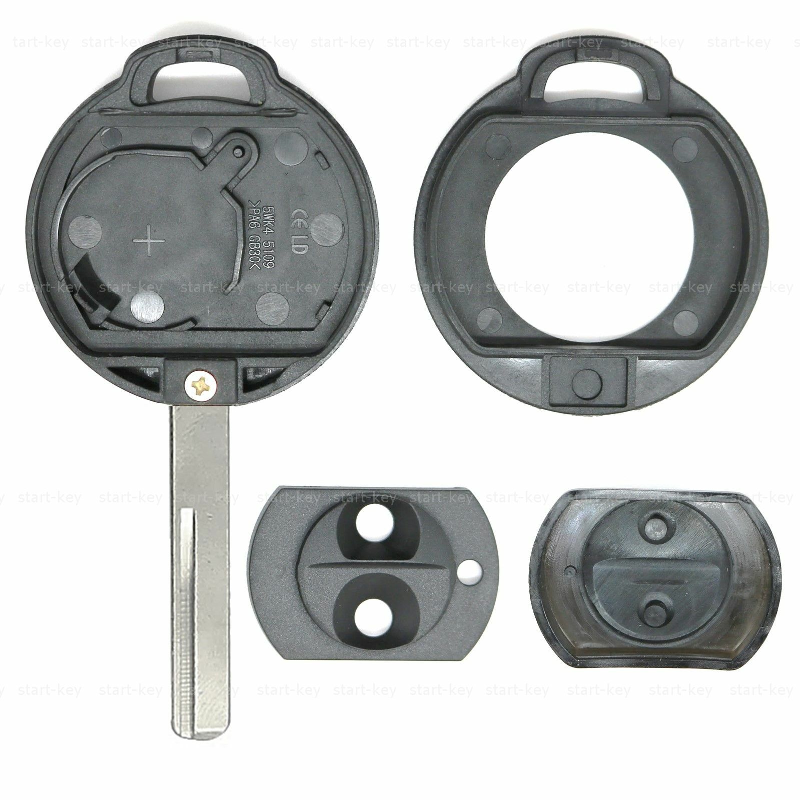 Auto Zünd Schlüssel Ersatz Gehäuse passend für Smart 454 Forfour Repair ...