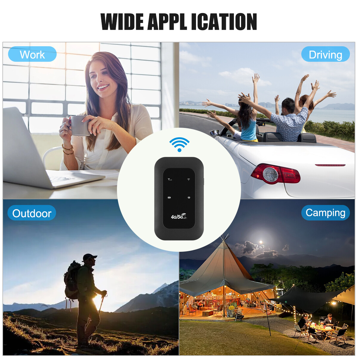 Unlocked WiFi Mobile Broadband Wireless Router Portable MiFi Hotspot 4G ...