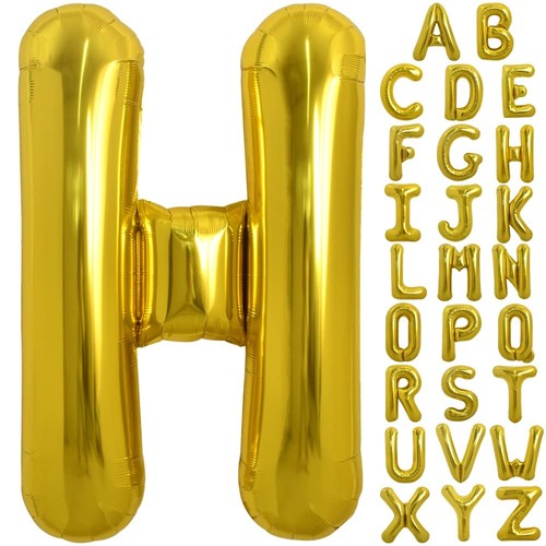 Large Gold Letter H Balloons - 40 Inch Foil Mylar Party Decorations | eBay
