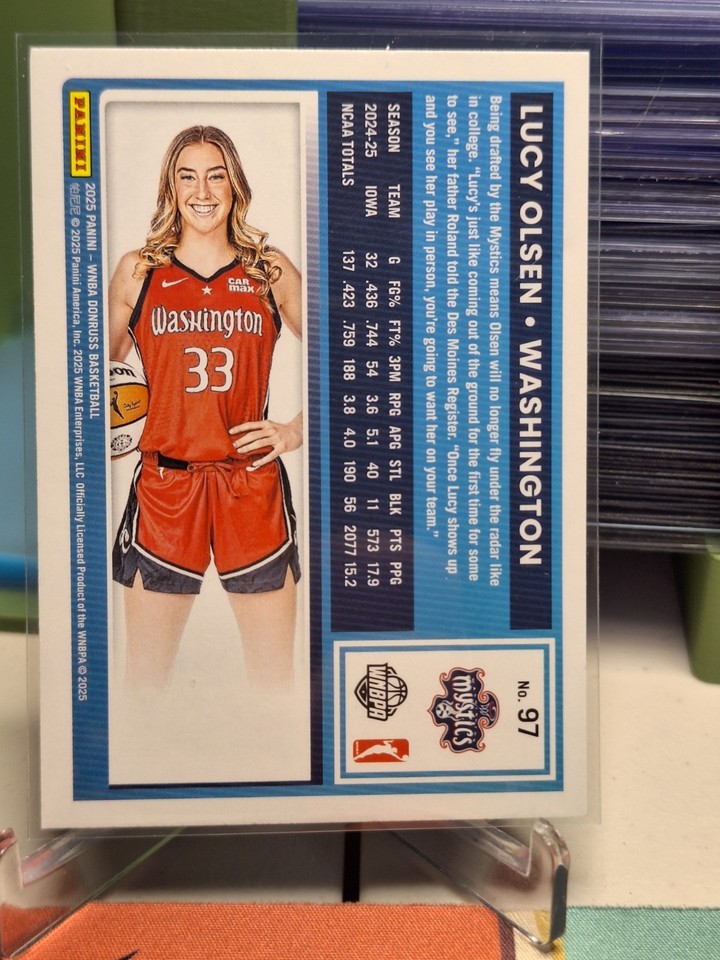 2025 Panini Donruss WNBA - Rated Rookie Lucy Olsen #97 (RC) | eBay