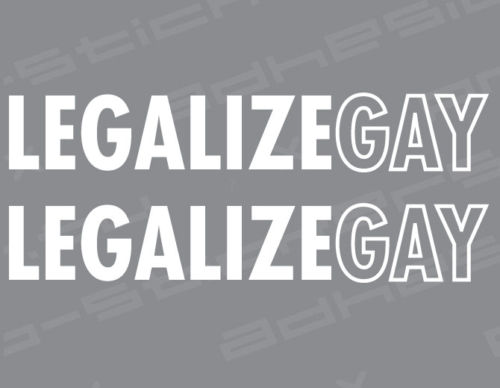 LEGALIZE GAY Sticker Vinyl Decal Gay Rights | eBay