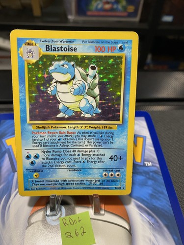 🔴 RED DOT INK Error Blastoise - 2/102 Base Set 1999 - VERY NICE! 🔴 | eBay