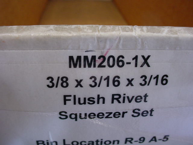 2x NEW Aircraft Tool Flush Rivet Squeezer MM206-1X 3/8 x 3/16 x 3/16 ...