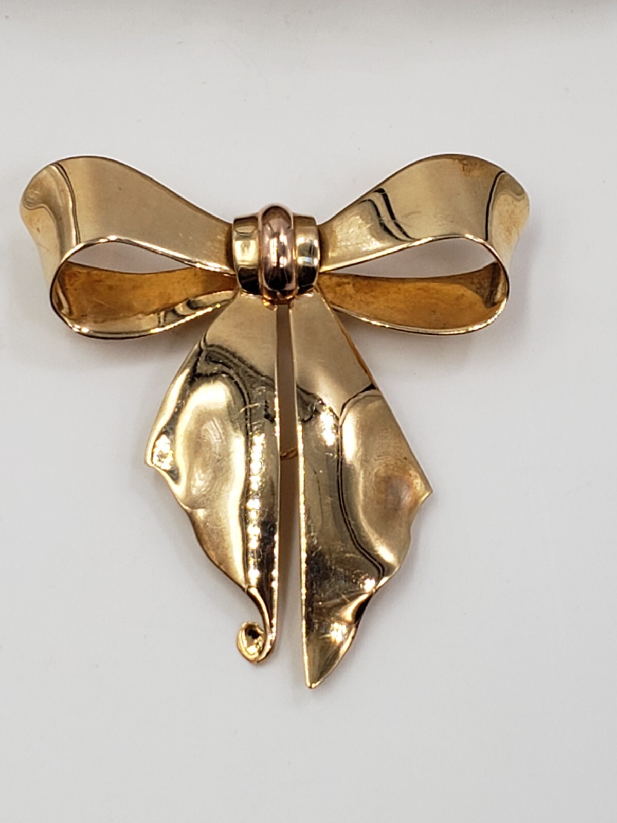 14kt Yellow Gold* Ribbon Pin/Brooch | eBay