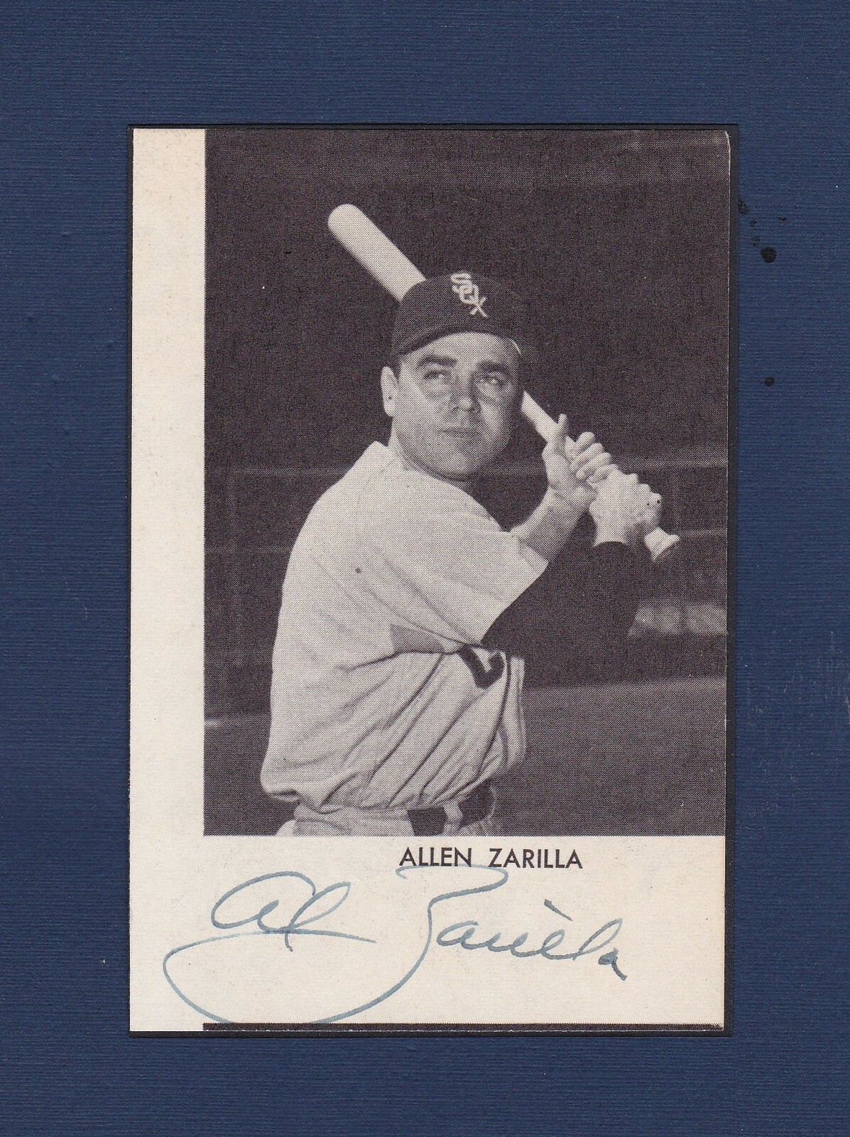 Al Zarilla signed Chicago White Sox vintage baseball magazine photo cut ...