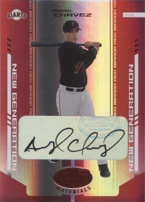2004 Leaf Certified Materials - New Generation Angel Chavez #254 Red ...