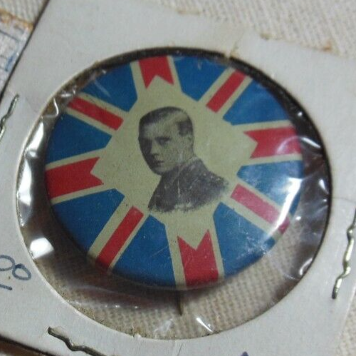 King Edward VIII of Great Britain Commemorative Pin 1936 union Jack ...