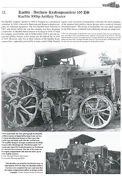 Tankograd 1014: German Wheeled Artillery Tractors WW1/Pictures/Fotos ...